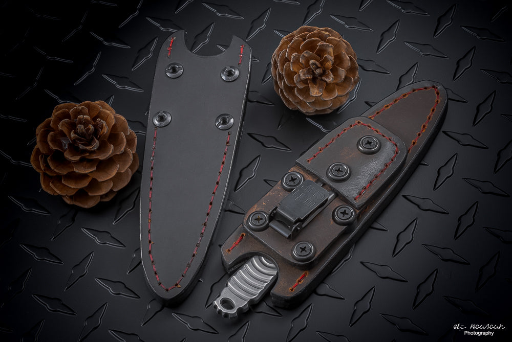 OSS Dagger Leather Sheath w/ UltiClip – Knight Elements