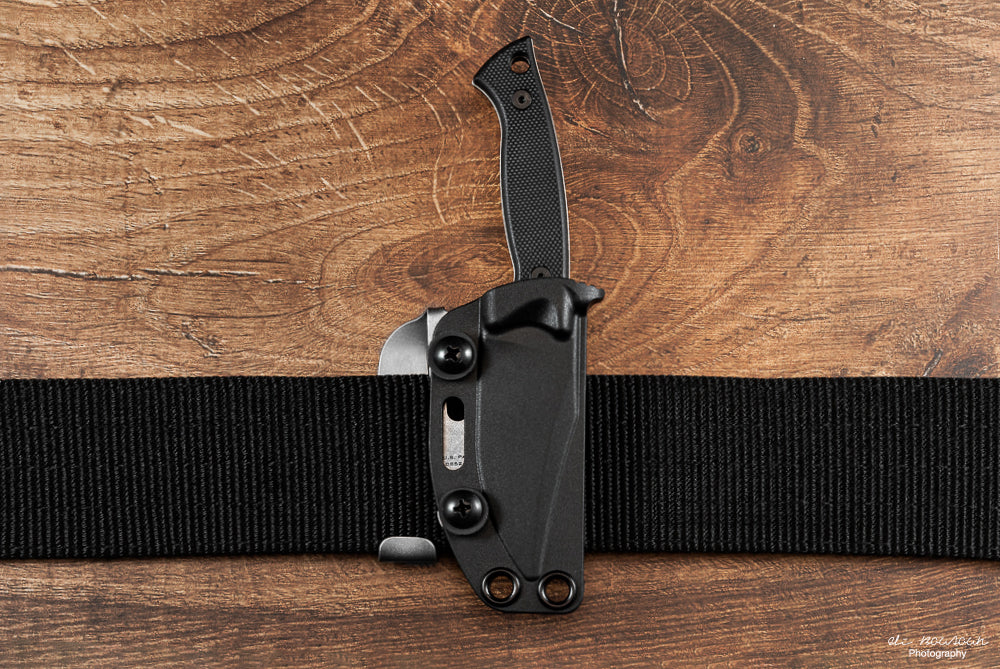 Mummert Knives Slotted Titanium Tumbled Regular Clip w/ Mounting Hardw ...
