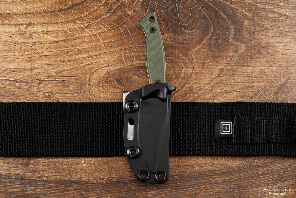 Mummert Knives Slotted Titanium Tumbled Reverse Clip w/ Mounting Hardw ...