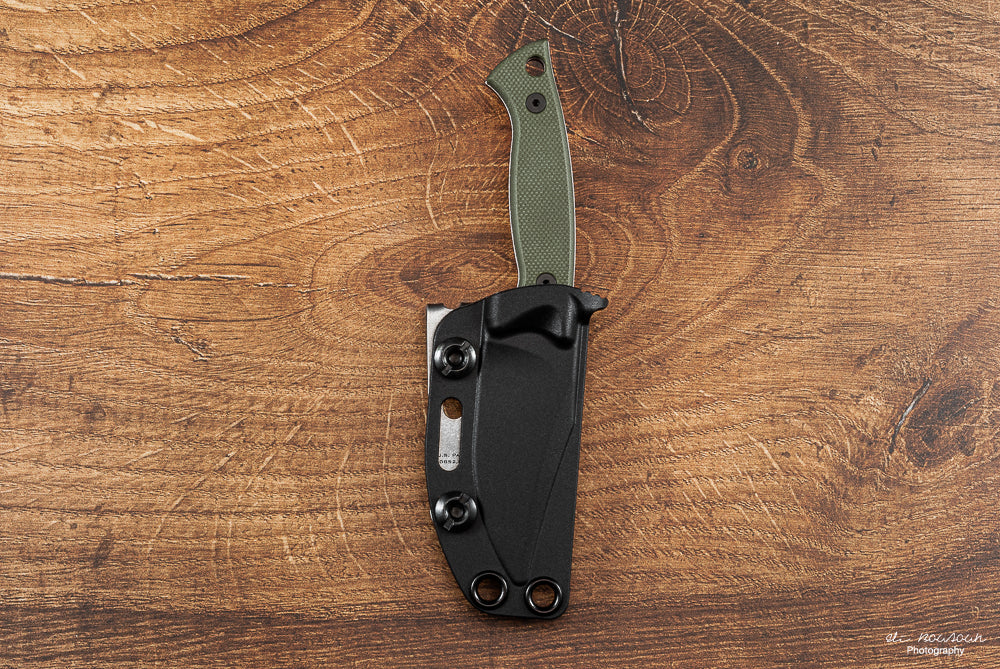 Mummert Knives Slotted Titanium Tumbled Reverse Clip w/ Mounting Hardw ...